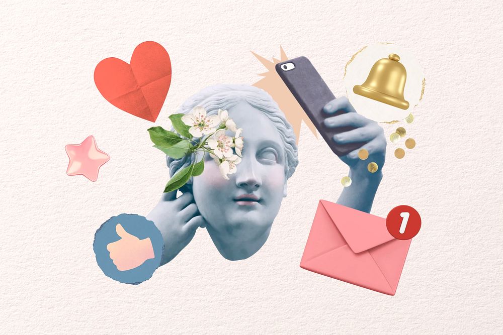 Influencer marketing collage element, remix | Premium Photo - rawpixel