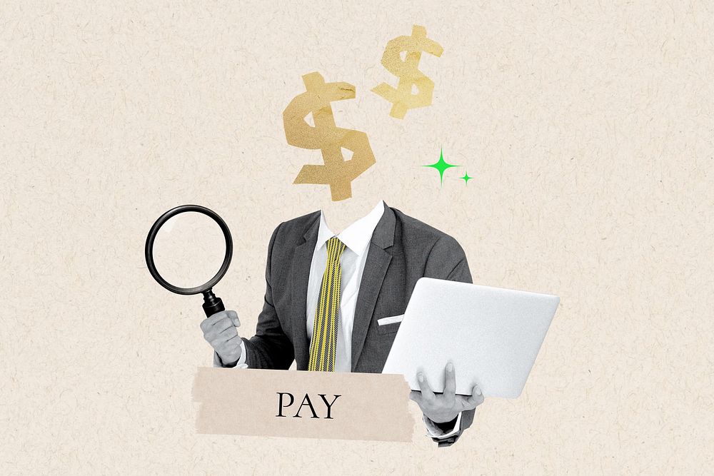 Pay word, dollar sign head | Free Photo - rawpixel