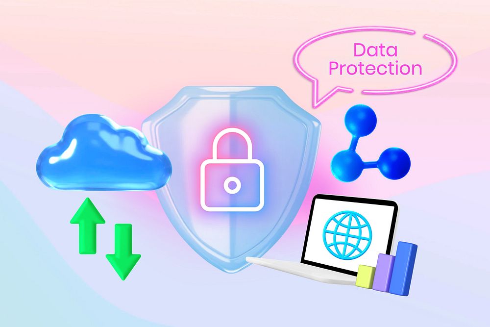 Data protection collage remix design | Premium Photo - rawpixel