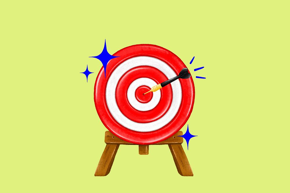 Bullseye target arrow illustration | Premium Photo Illustration - rawpixel