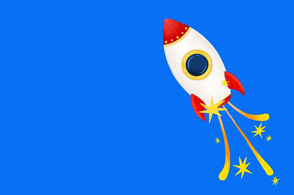 Launching rocket border background | Premium Photo Illustration - rawpixel