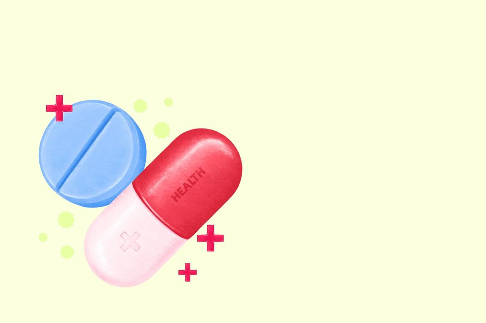 Medicine tablet background, health illustration | Premium Photo ...