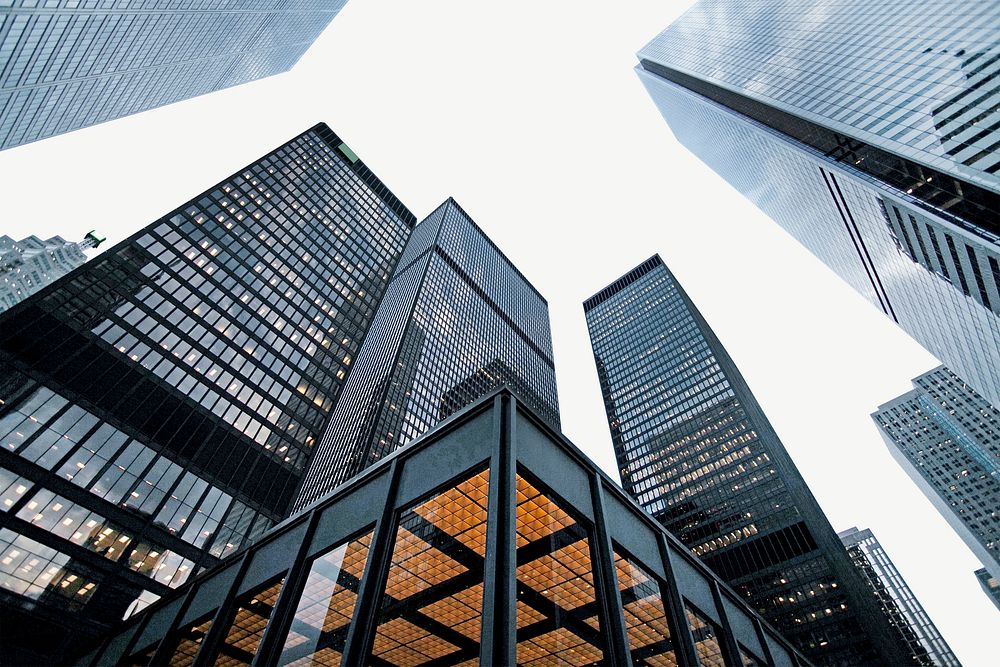 Modern buildings border psd | Premium PSD - rawpixel