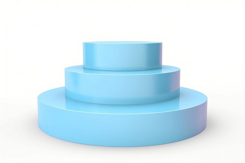 Circle blue podium dessert cake. | Premium Photo - rawpixel