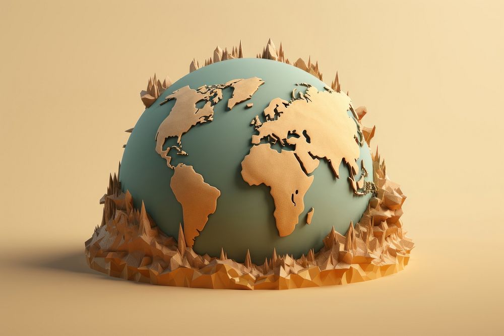 World map sphere planet globe. | Premium Photo Illustration - rawpixel