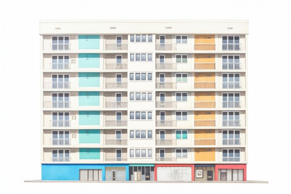 Apartment architecture building city. AI | Free Photo Illustration ...