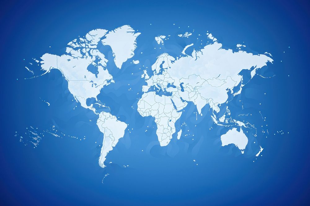 World map space blue backgrounds. | Free Photo Illustration - rawpixel