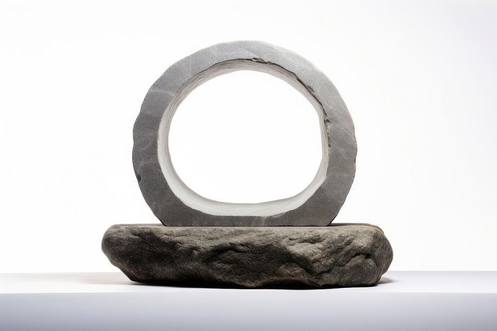 Circle rock podium stand sculpture | Premium Photo - rawpixel