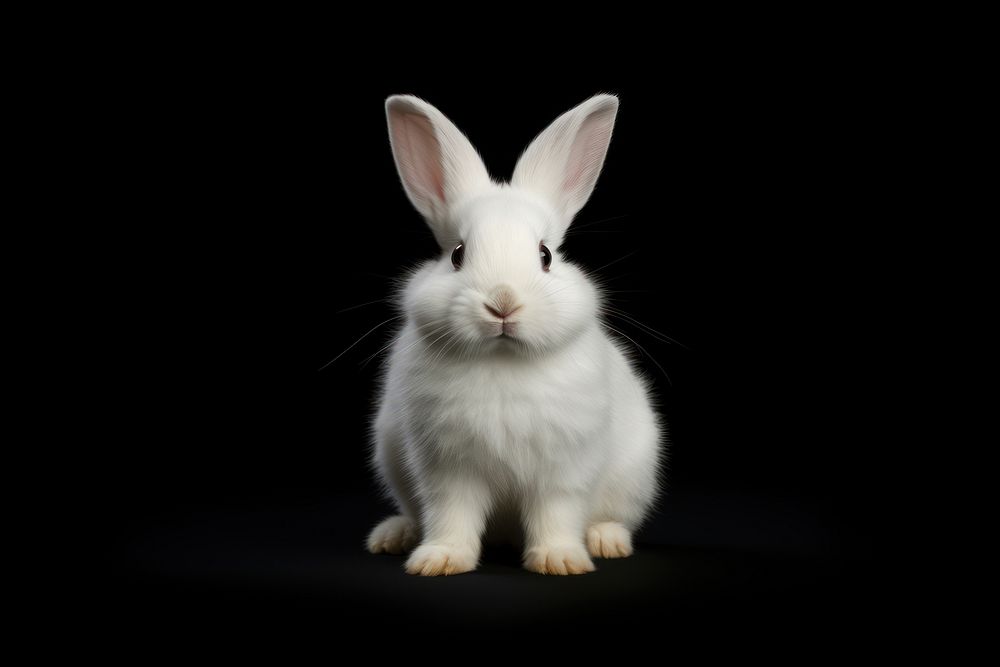 White rabbit animal mammal rodent. | Free Photo - rawpixel