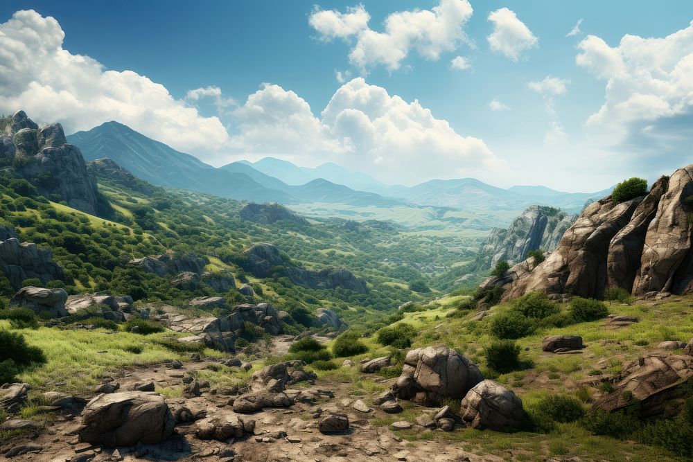 Mountain wilderness landscape panoramic. AI | Free Photo - rawpixel