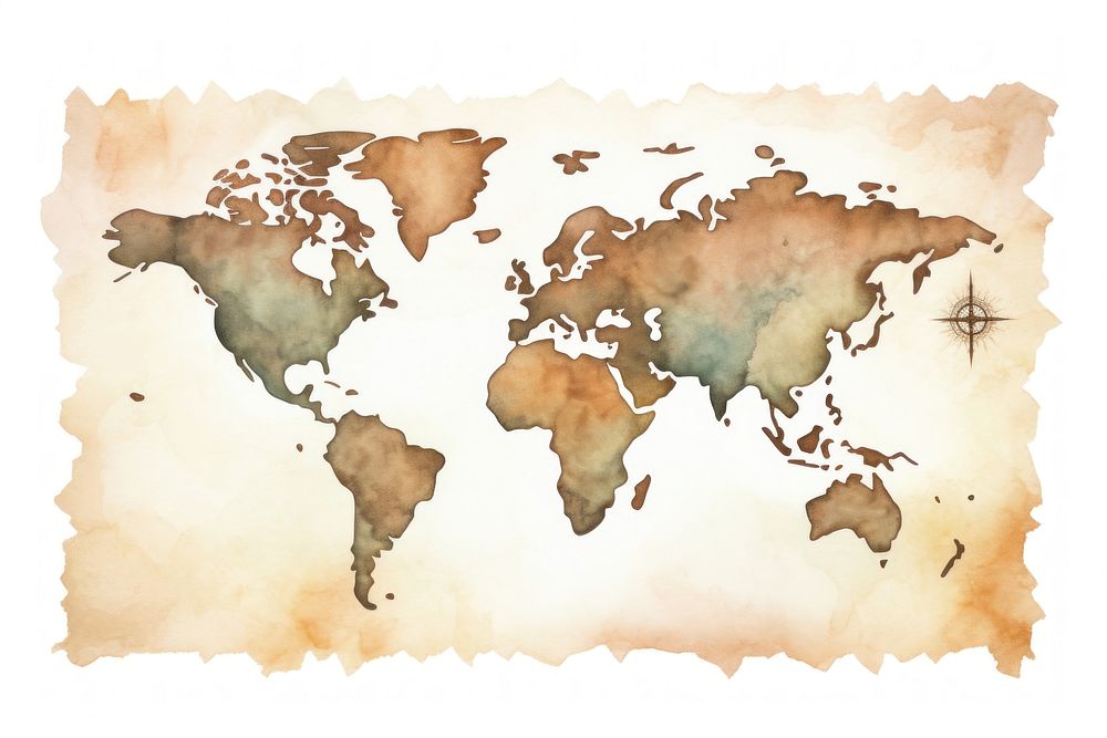 Vintage map white background topography | Premium Photo Illustration ...