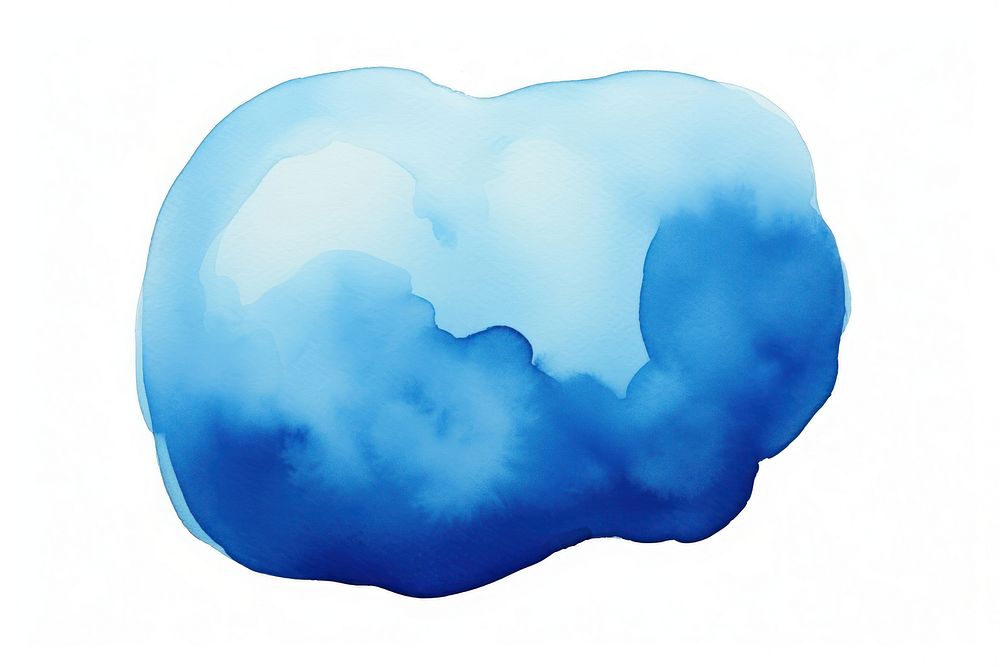 Blue blob white background creativity | Premium Photo Illustration ...