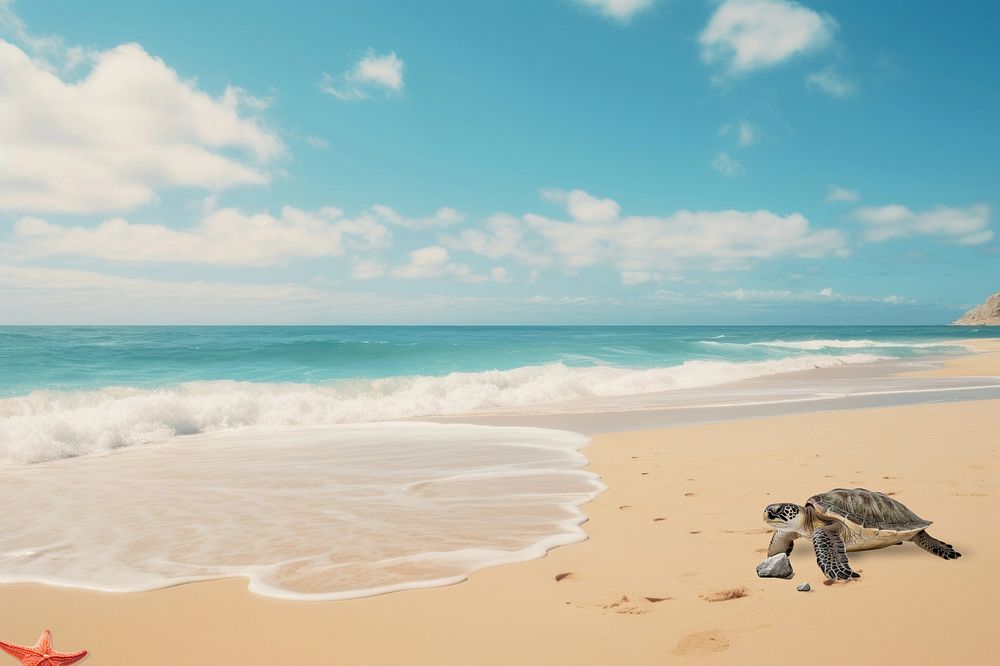 Turtle beach marine life nature | Premium Photo - rawpixel
