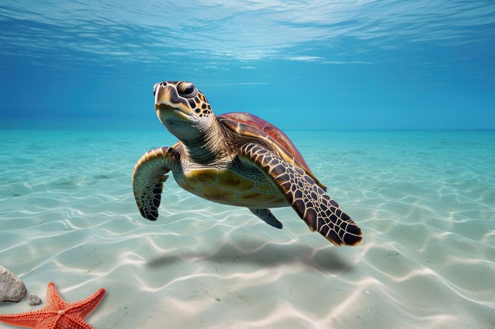 Ocean turtle marine life nature | Premium Photo - rawpixel