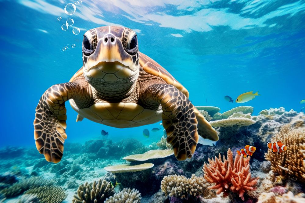 Sea turtle marine life nature | Premium Photo - rawpixel