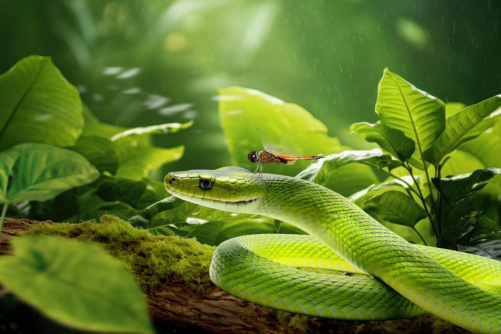 Green Snake Wallpaper