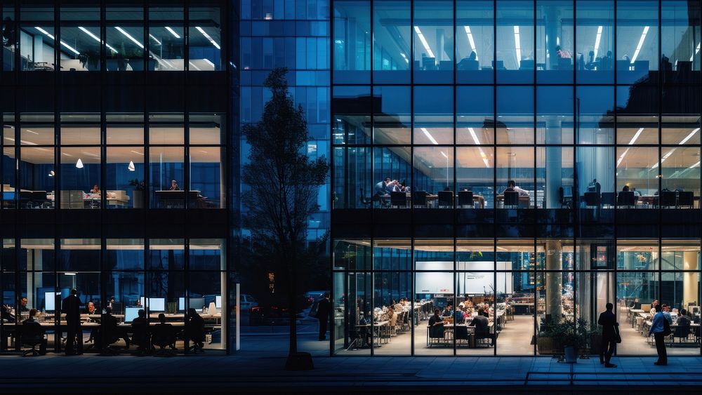 Building architecture office city. AI | Premium Photo - rawpixel