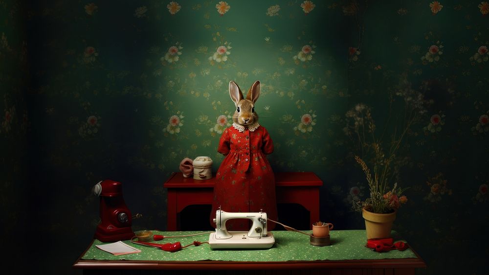 Rabbit wearing a dress | Free Photo - rawpixel