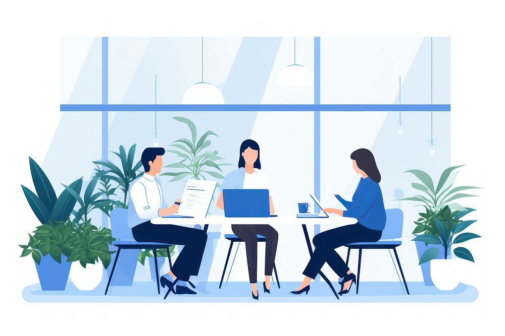 Conversation computer meeting working. | Premium Photo Illustration ...