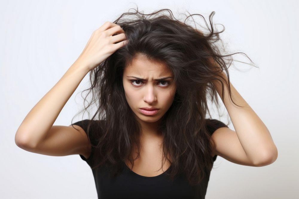 Woman messy hair portrait adult | Free Photo - rawpixel