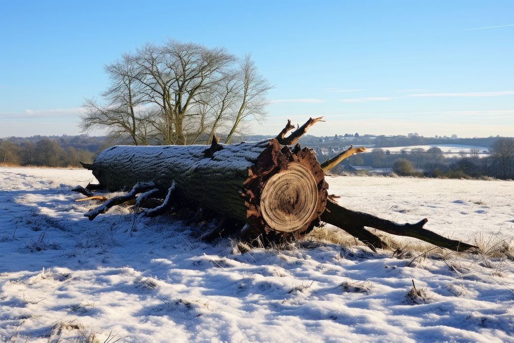 Fallen tree outdoors winter plant | Free Photo - rawpixel