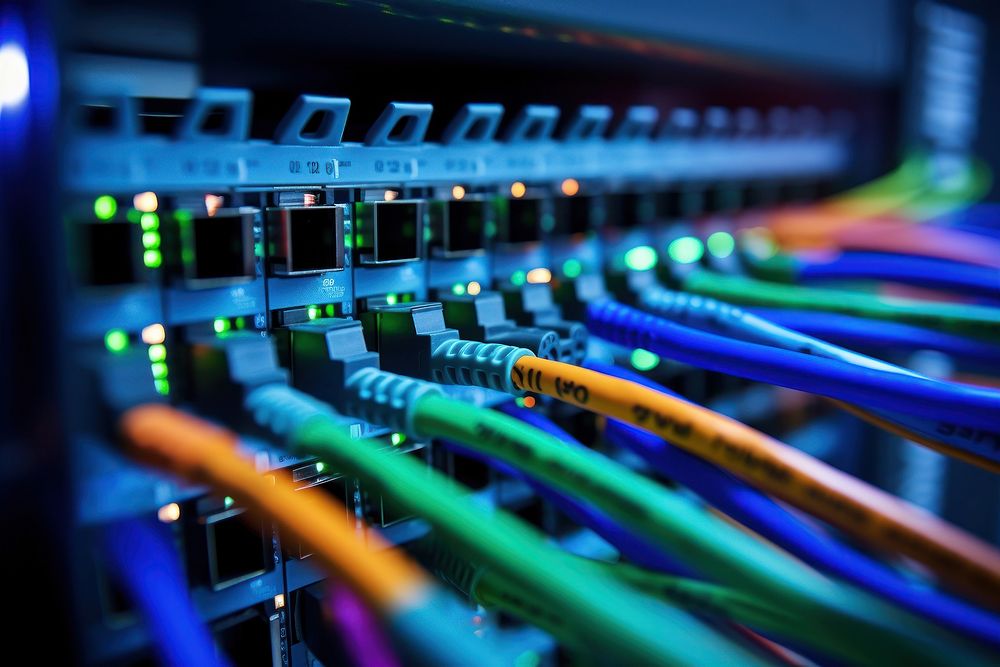 Server network panel computer cable | Free Photo - rawpixel