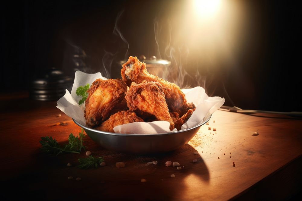 Crispy fried chicken table food | Free Photo - rawpixel