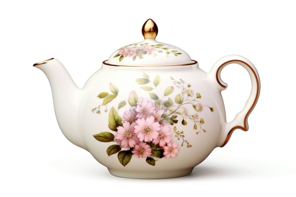 Decorative spring floral tea pot | Free Photo - rawpixel