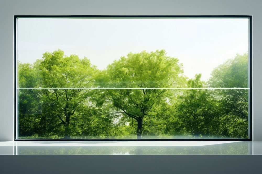 Glass window see trees nature | Free Photo - rawpixel