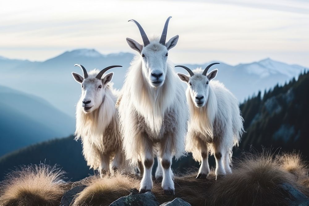Native mountain goats livestock wildlife | Free Photo - rawpixel