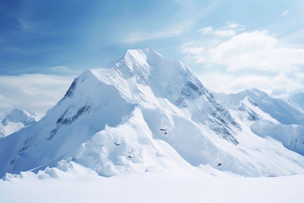 Snow mountain nature landscape outdoors. | Premium Photo - rawpixel
