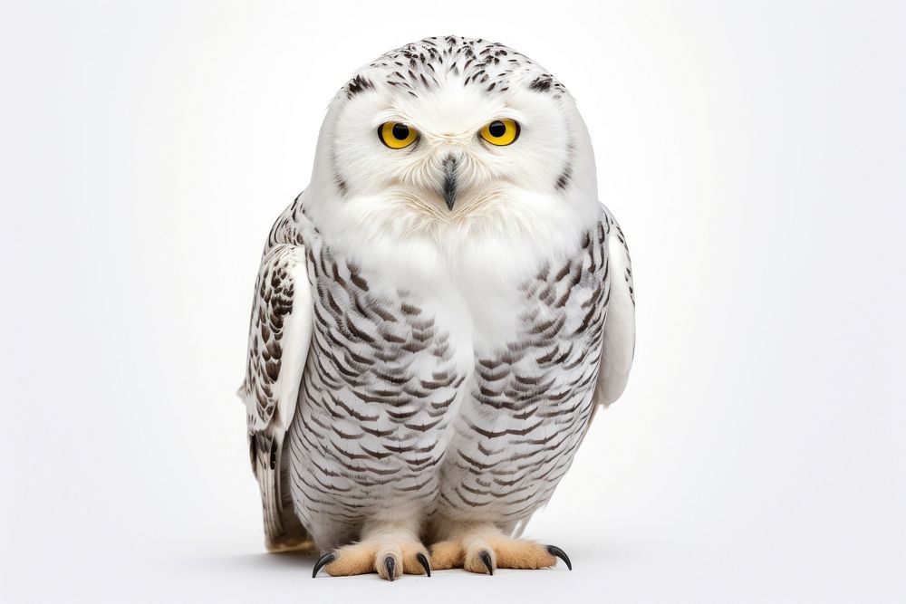 Snowy owl animal white beak. | Premium Photo - rawpixel