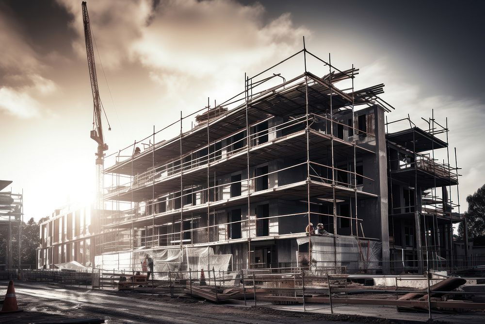 Construction site building architecture city. | Premium Photo - rawpixel
