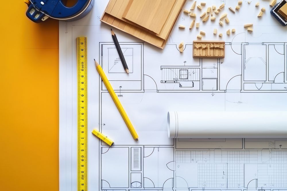 Architectural project different tools diagram | Free Photo - rawpixel
