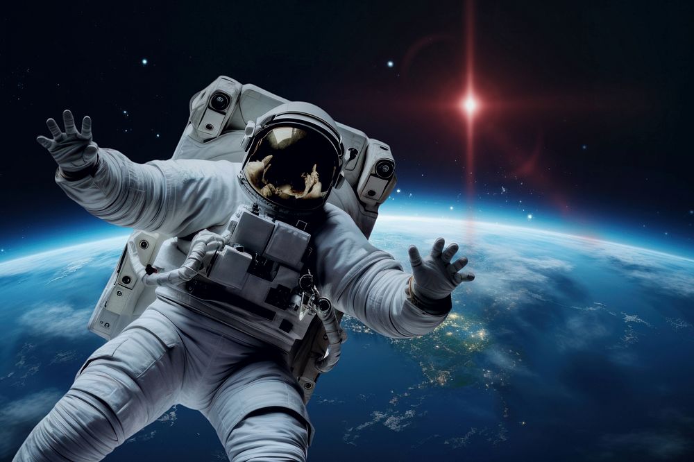 Astronaut stranded fantasy remix | Free Photo Illustration - rawpixel