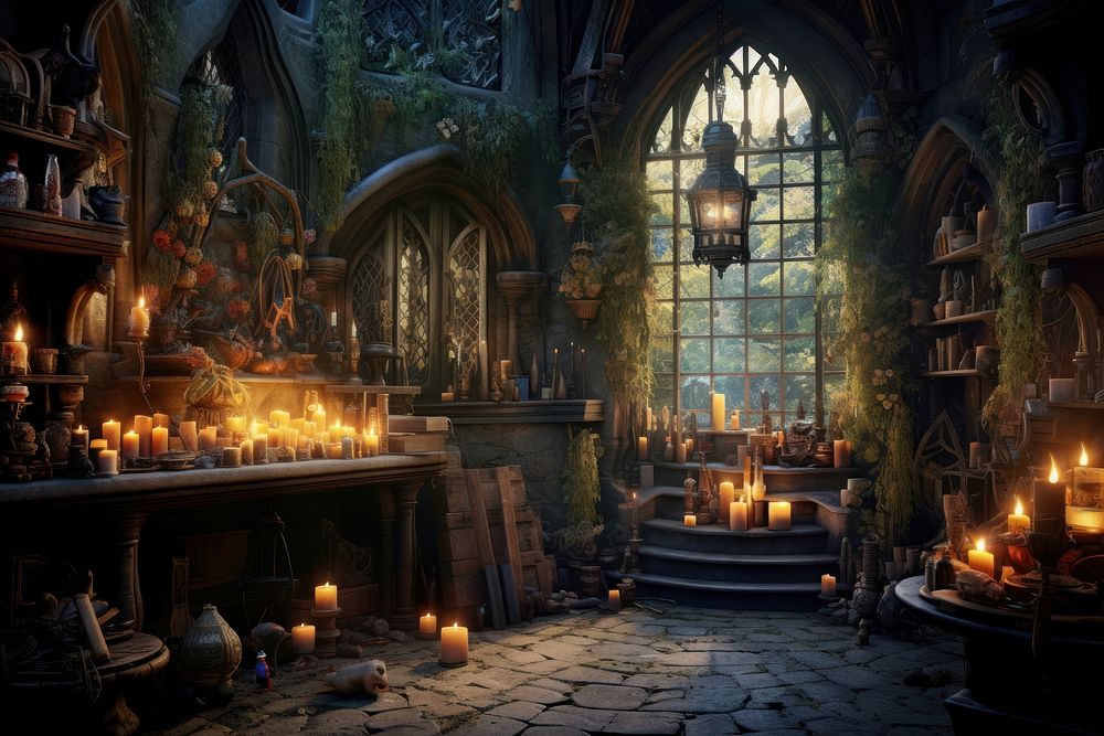 Architecture building candle spirituality. AI | Free Photo - rawpixel