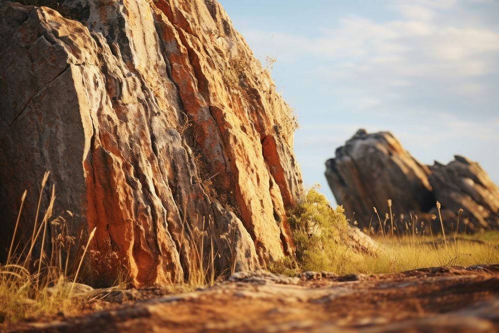 Savanna rock wilderness landscape. AI | Premium Photo - rawpixel