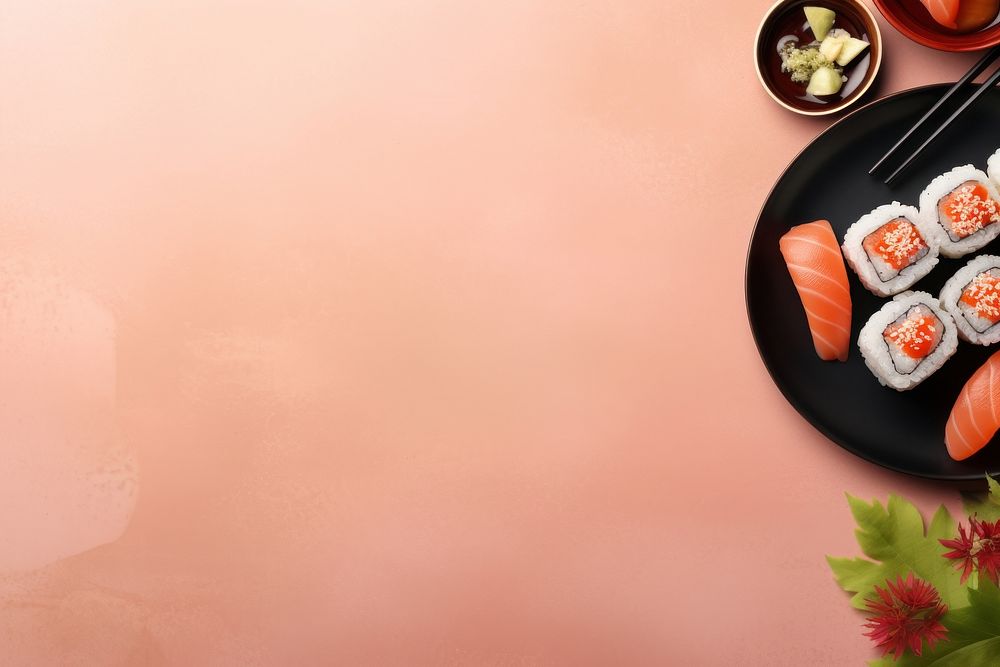 Sushi sushi plate food. AI | Free Photo - rawpixel