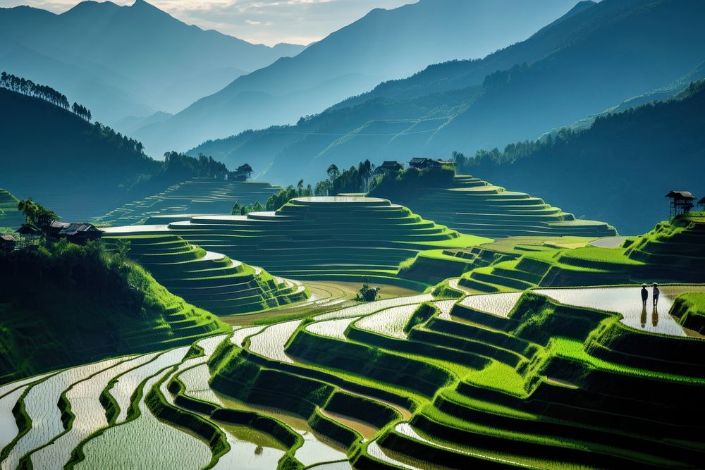 Landscape mountain outdoors nature. AI | Free Photo - rawpixel