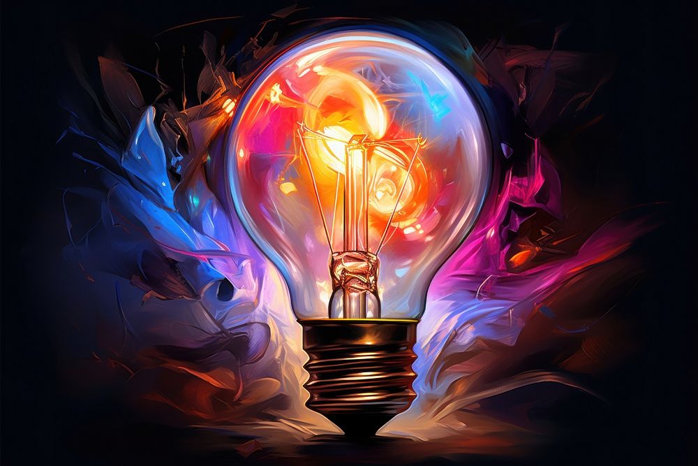 Light bulb lightbulb lighting fire | Free Photo Illustration - rawpixel
