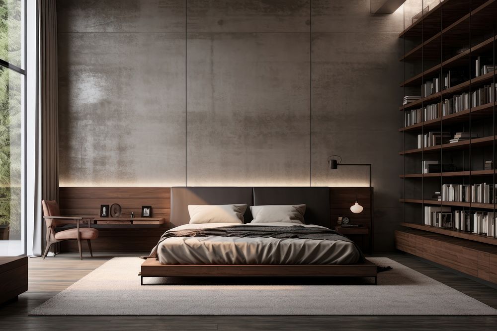 Bed room furniture bedroom architecture. | Free Photo - rawpixel