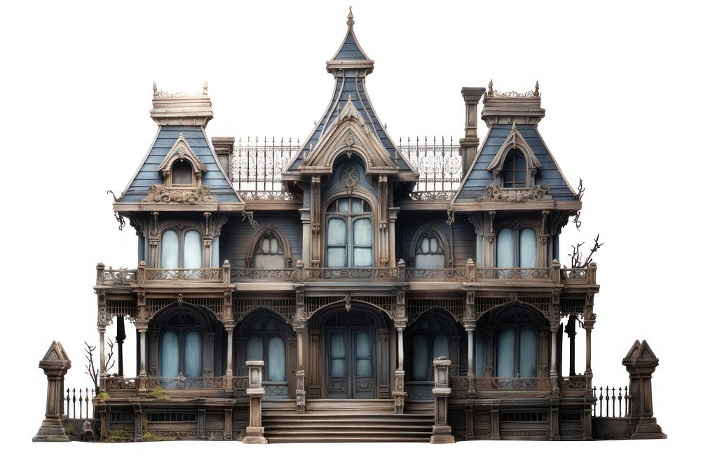Haunted mansion architecture building house. | Premium Photo - rawpixel