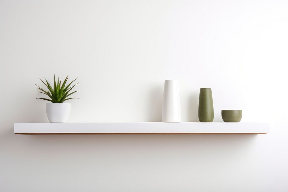 Modern shelf vase architecture simplicity | Free Photo - rawpixel