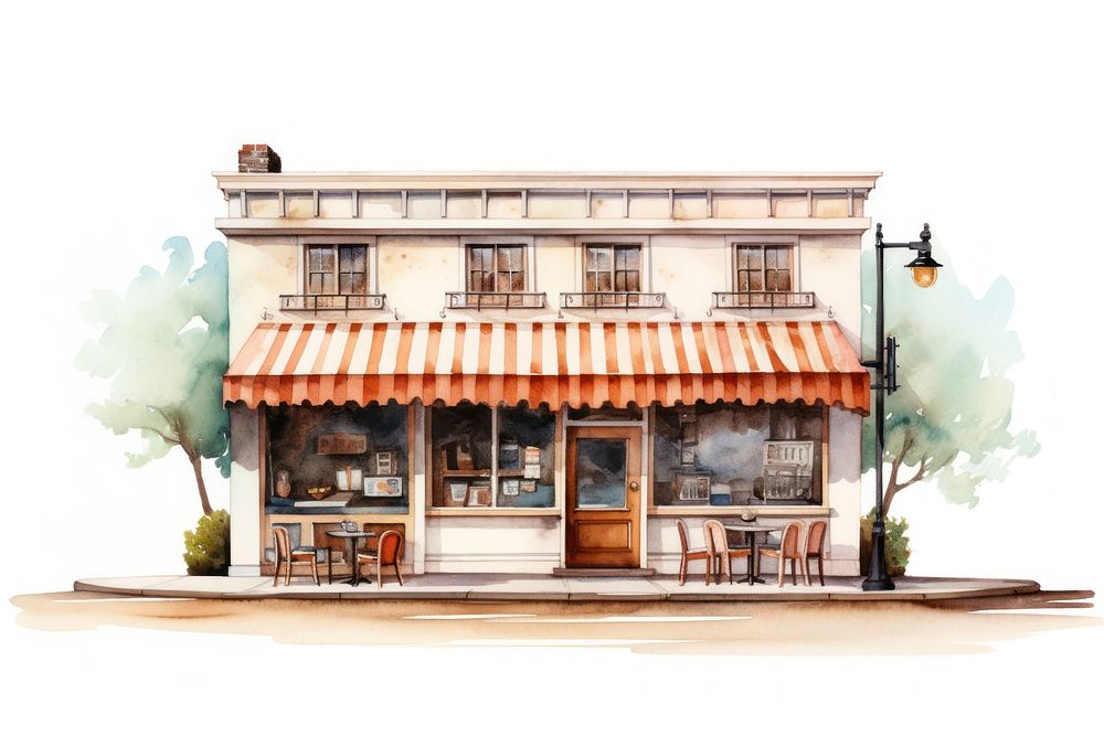 Cafe restaurant awning table. AI | Free Photo Illustration - rawpixel