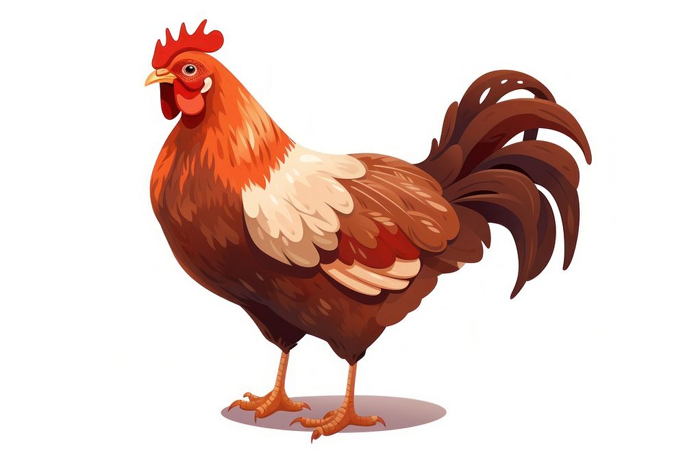 Hen chicken poultry cartoon. | Free Photo Illustration - rawpixel