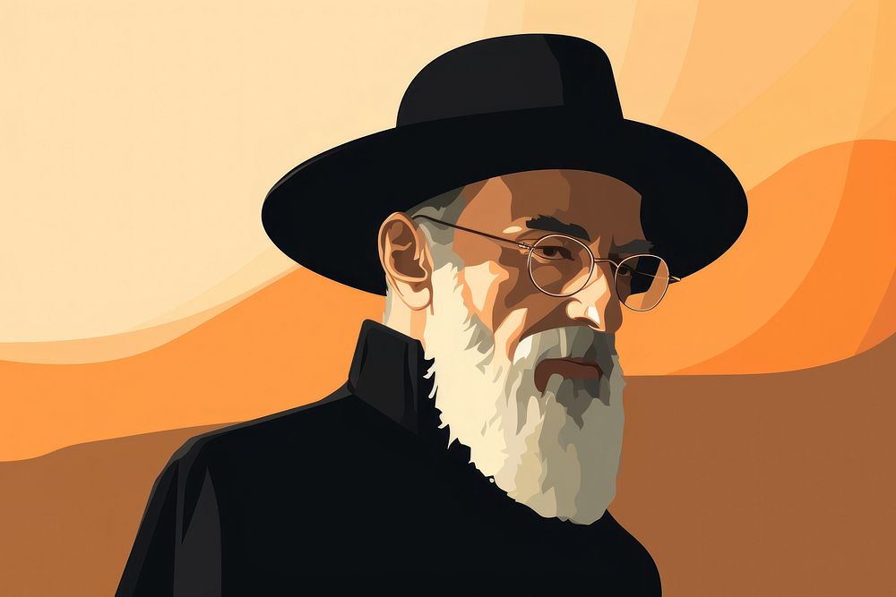 Orthodox judaism portrait beard adult. | Free Photo Illustration - rawpixel