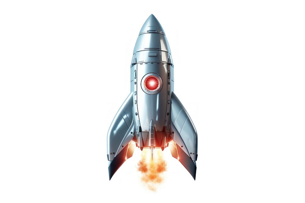 Rocket aircraft vehicle white background. | Premium Photo - rawpixel