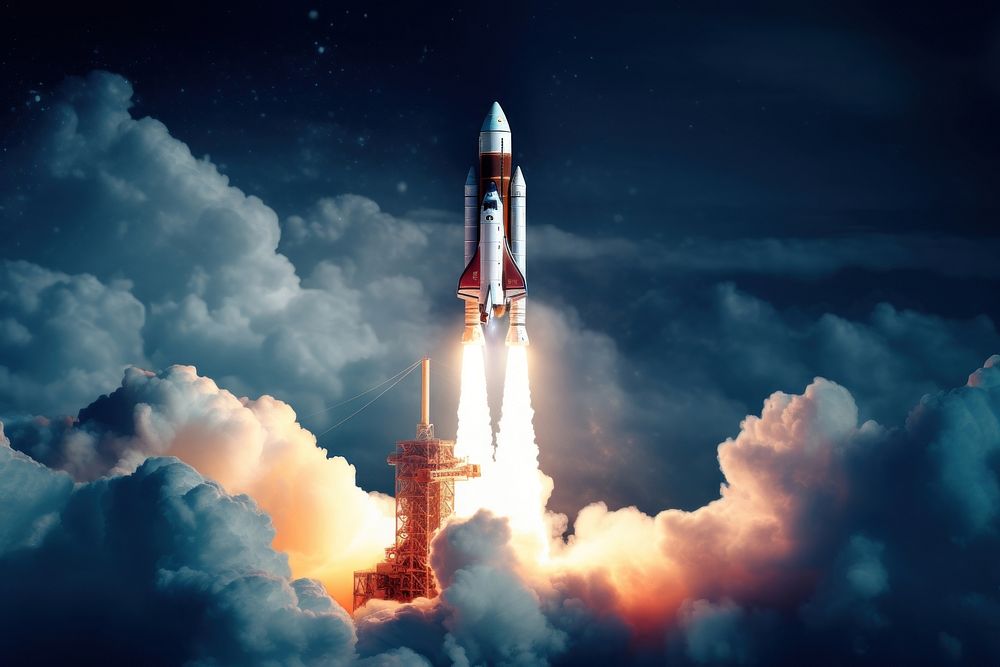 Rocket vehicle space transportation. AI | Free Photo - rawpixel