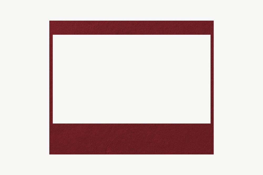 Dull red instant film frame | Free PSD - rawpixel
