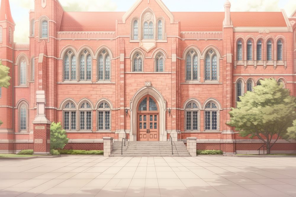 School entrance architecture building neighbourhood. | Free Photo ...